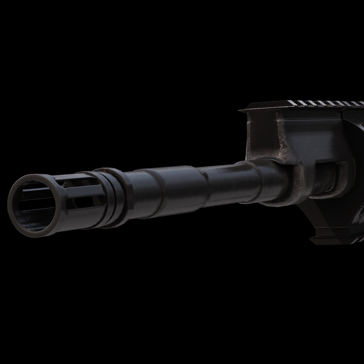 assault rifle barret rec7 3d obj