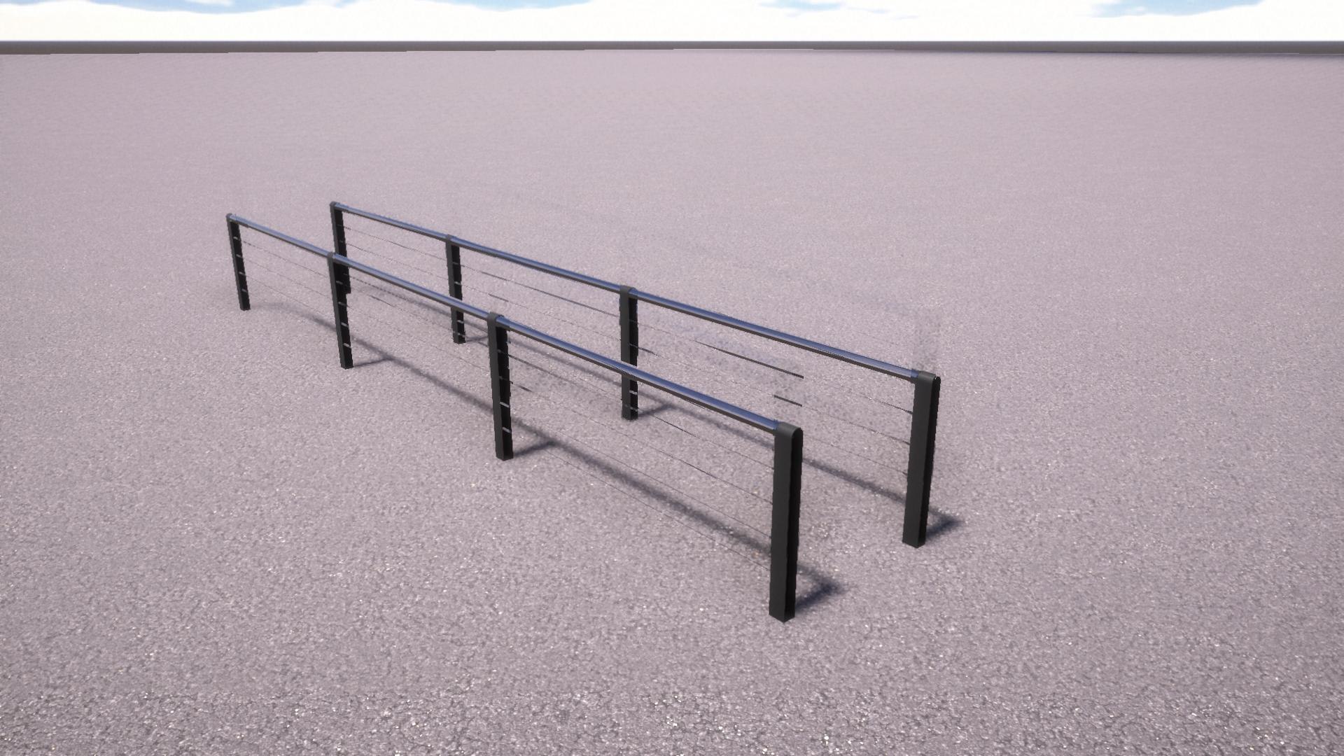 Modular City Railing Model - TurboSquid 2231970