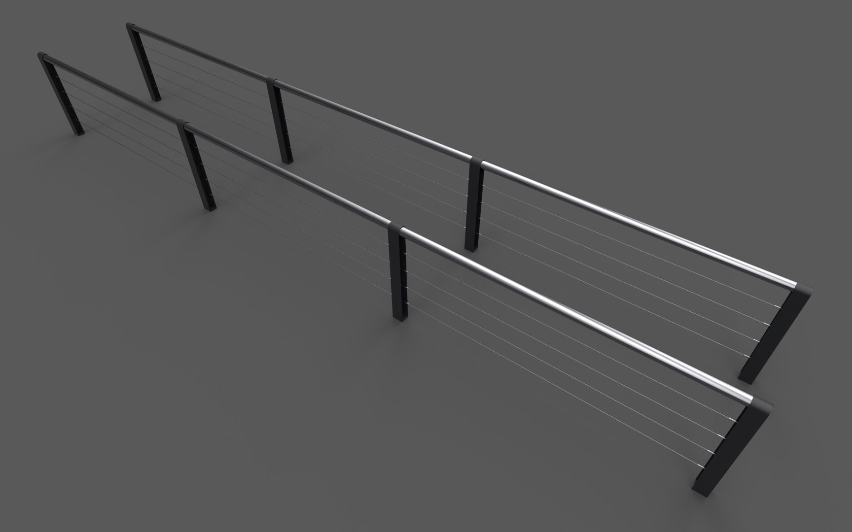 Modular City Railing Model - TurboSquid 2231970