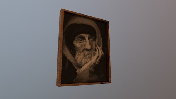 Old Man Photo Frame 3D model - TurboSquid 1971501