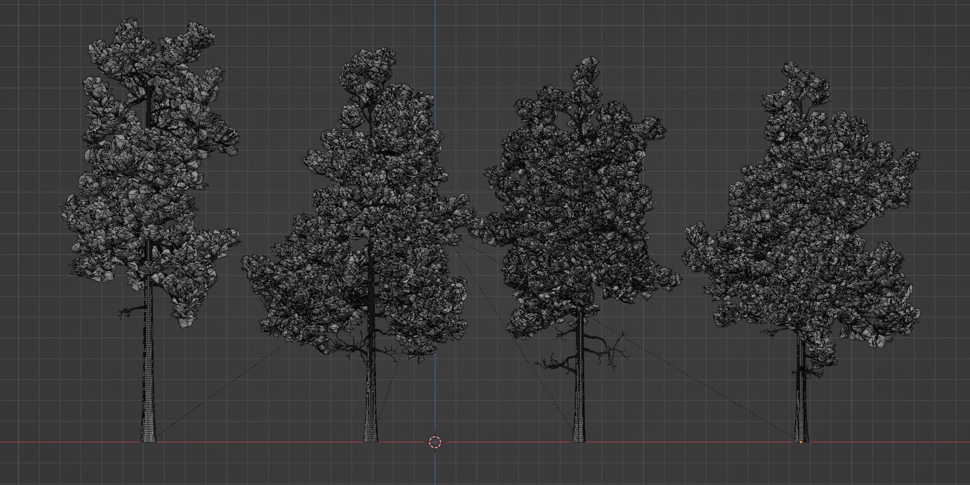 Pine Trees Collection Vol 39-Blender 3D Model - TurboSquid 2112986