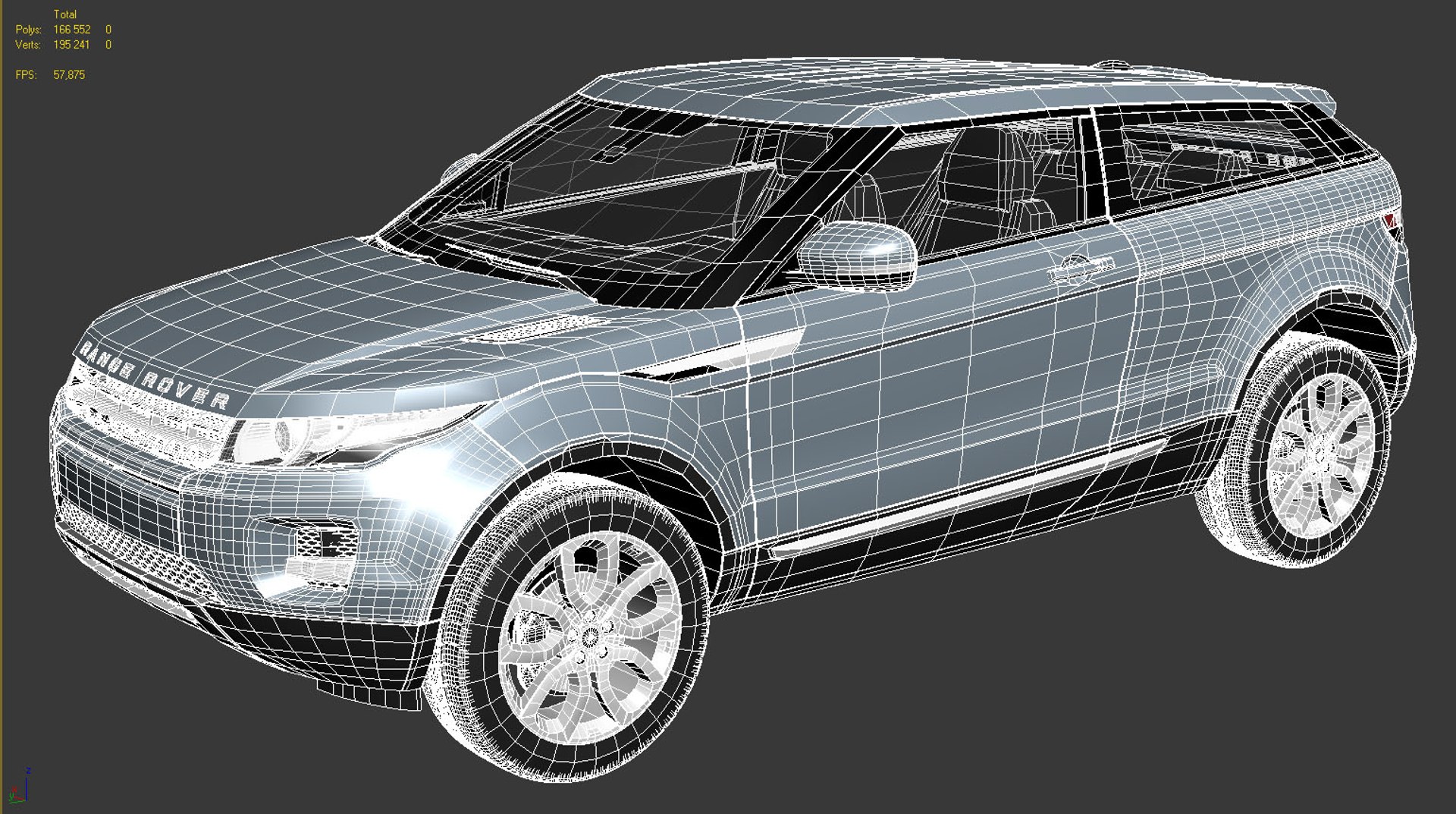 Range Evoque 2012 3d Model