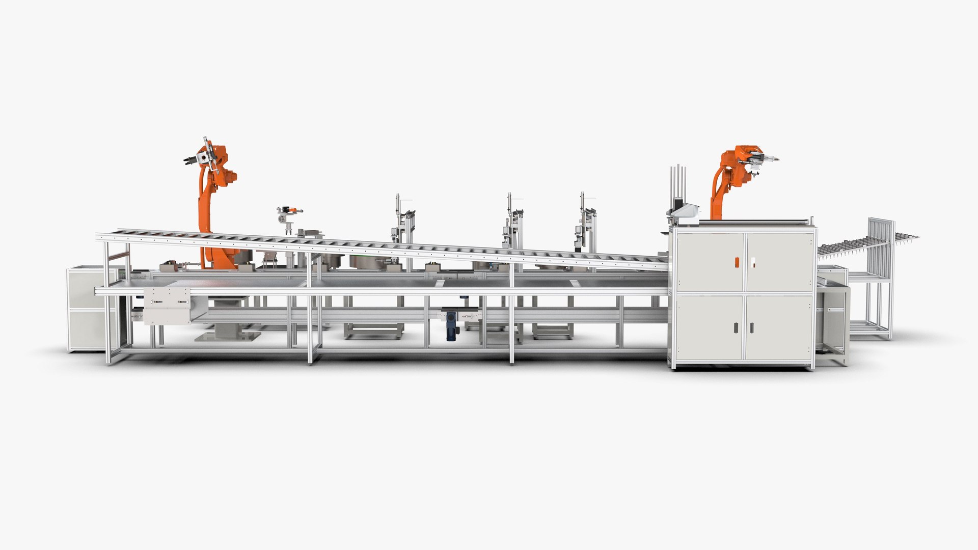Automatic Radiator Fan Motor Assembly Line 3D Model - TurboSquid 1994821