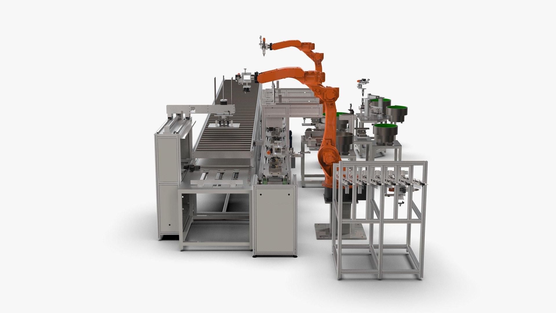 Automatic Radiator Fan Motor Assembly Line 3D Model - TurboSquid 1994821