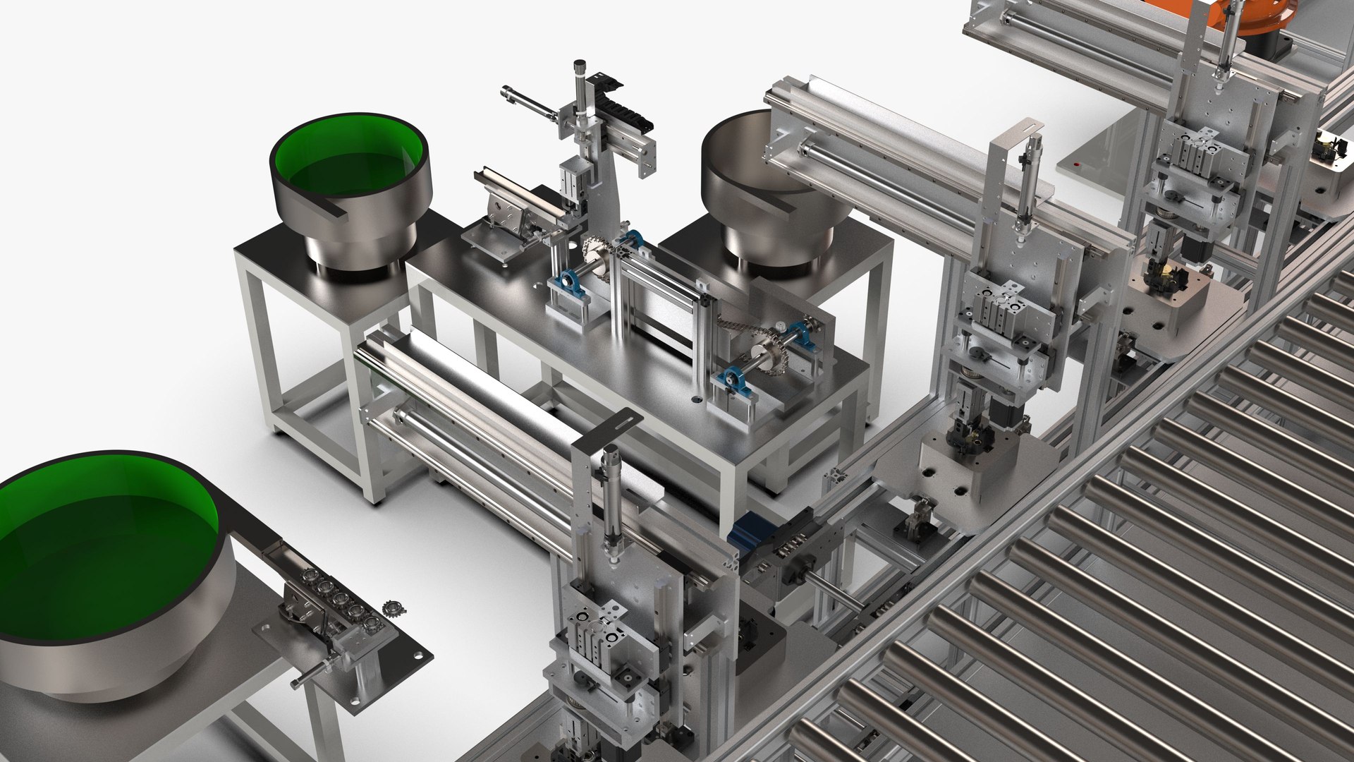 Automatic Radiator Fan Motor Assembly Line 3D Model - TurboSquid 1994821