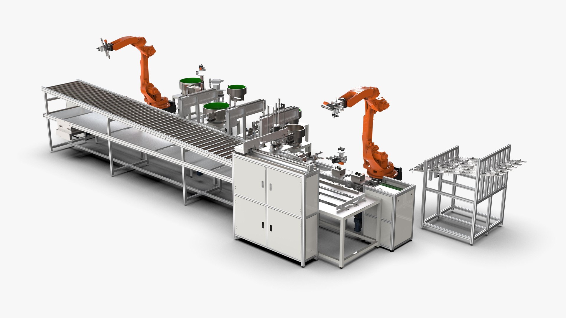 Automatic Radiator Fan Motor Assembly Line 3D Model - TurboSquid 1994821