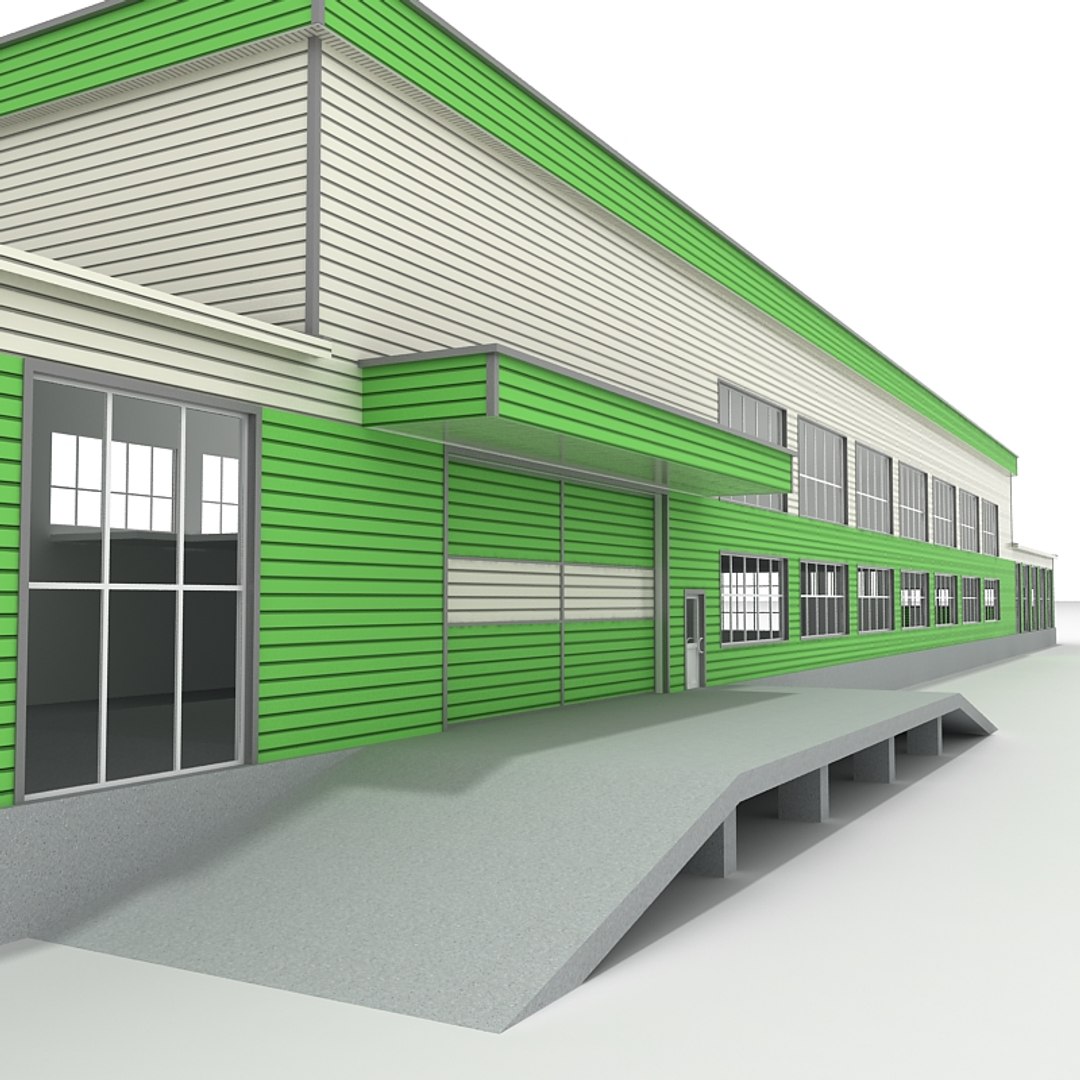 3d Factory Building 05 Model