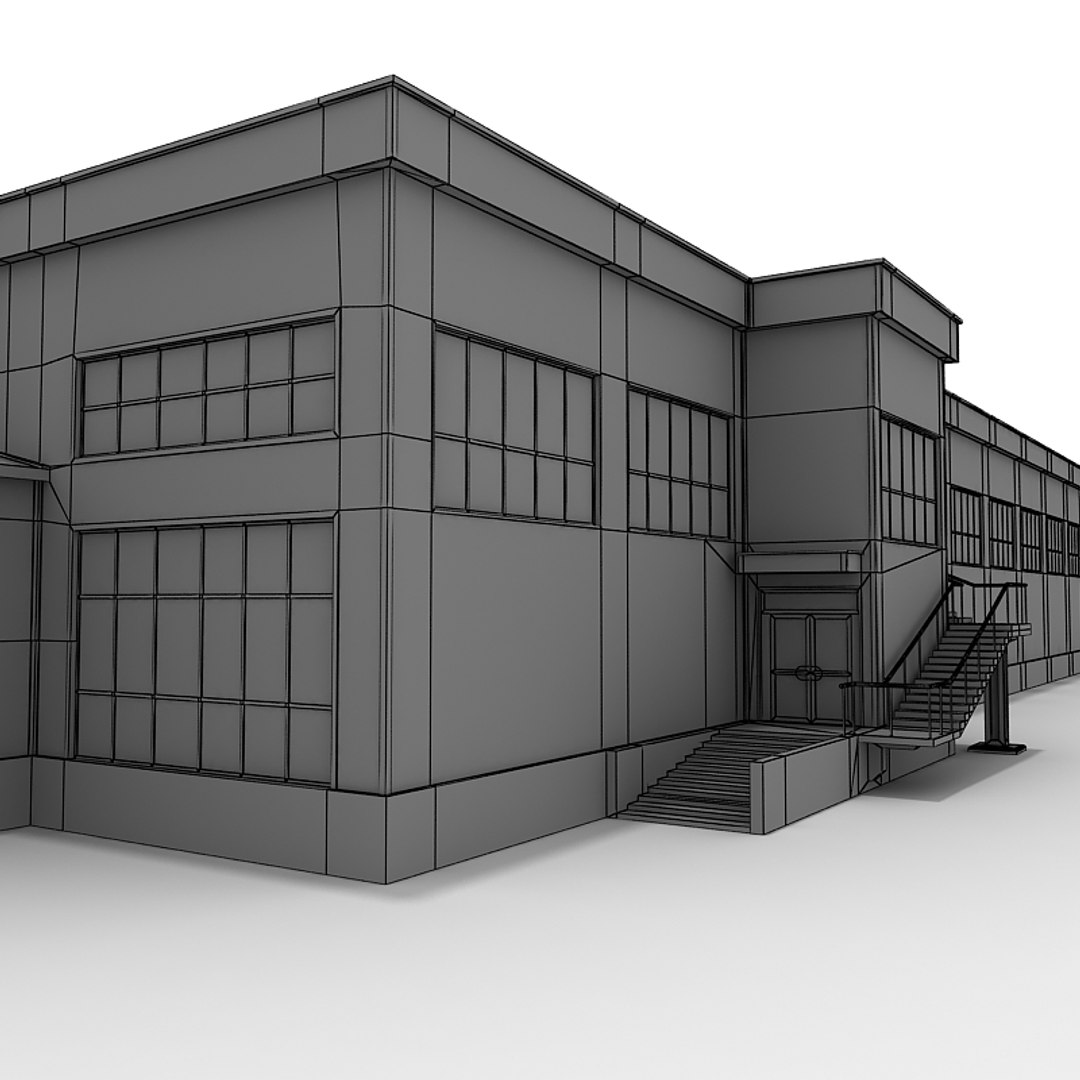 3d Factory Building 05 Model
