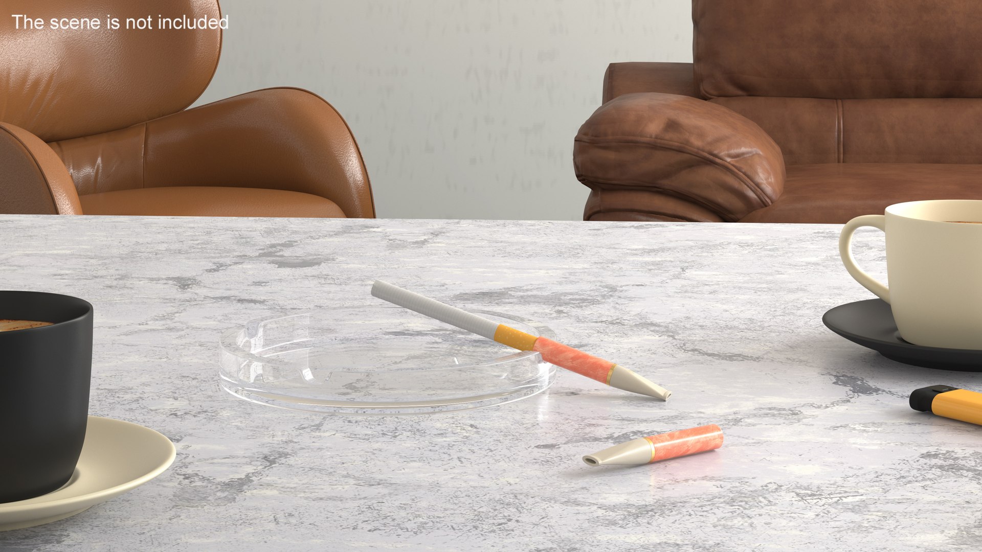 3D Short Cigarette Holder Light - TurboSquid 2212208