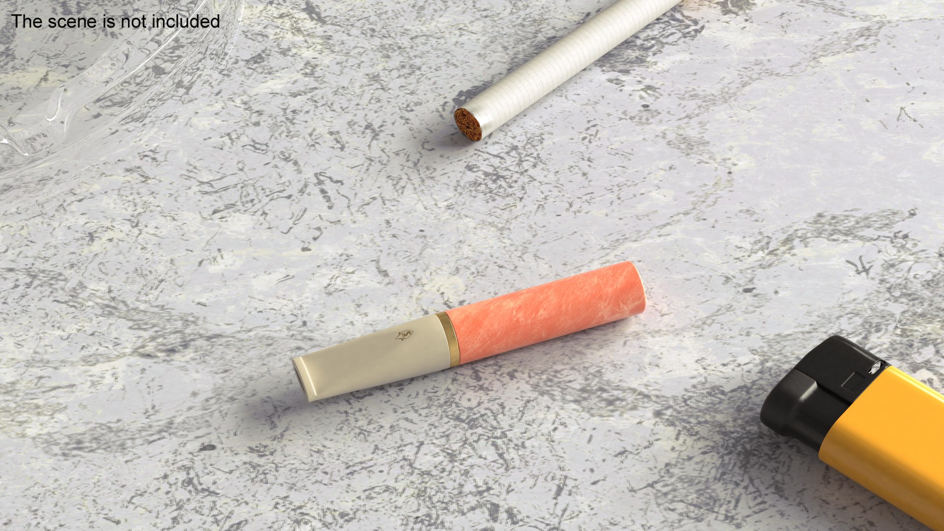 3D Short Cigarette Holder Light - TurboSquid 2212208