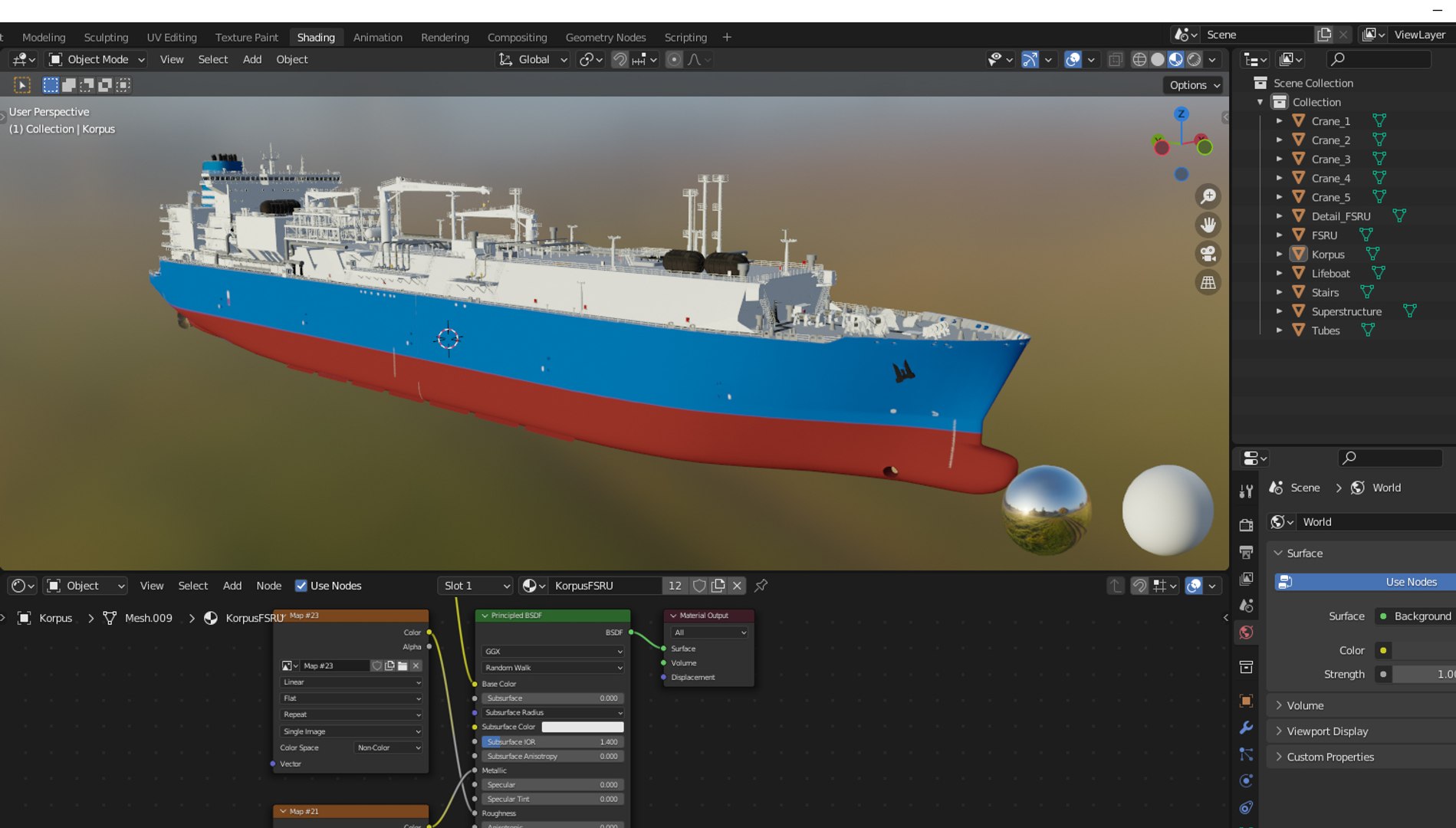 3D LNG terminal FSRU model - TurboSquid 2137277