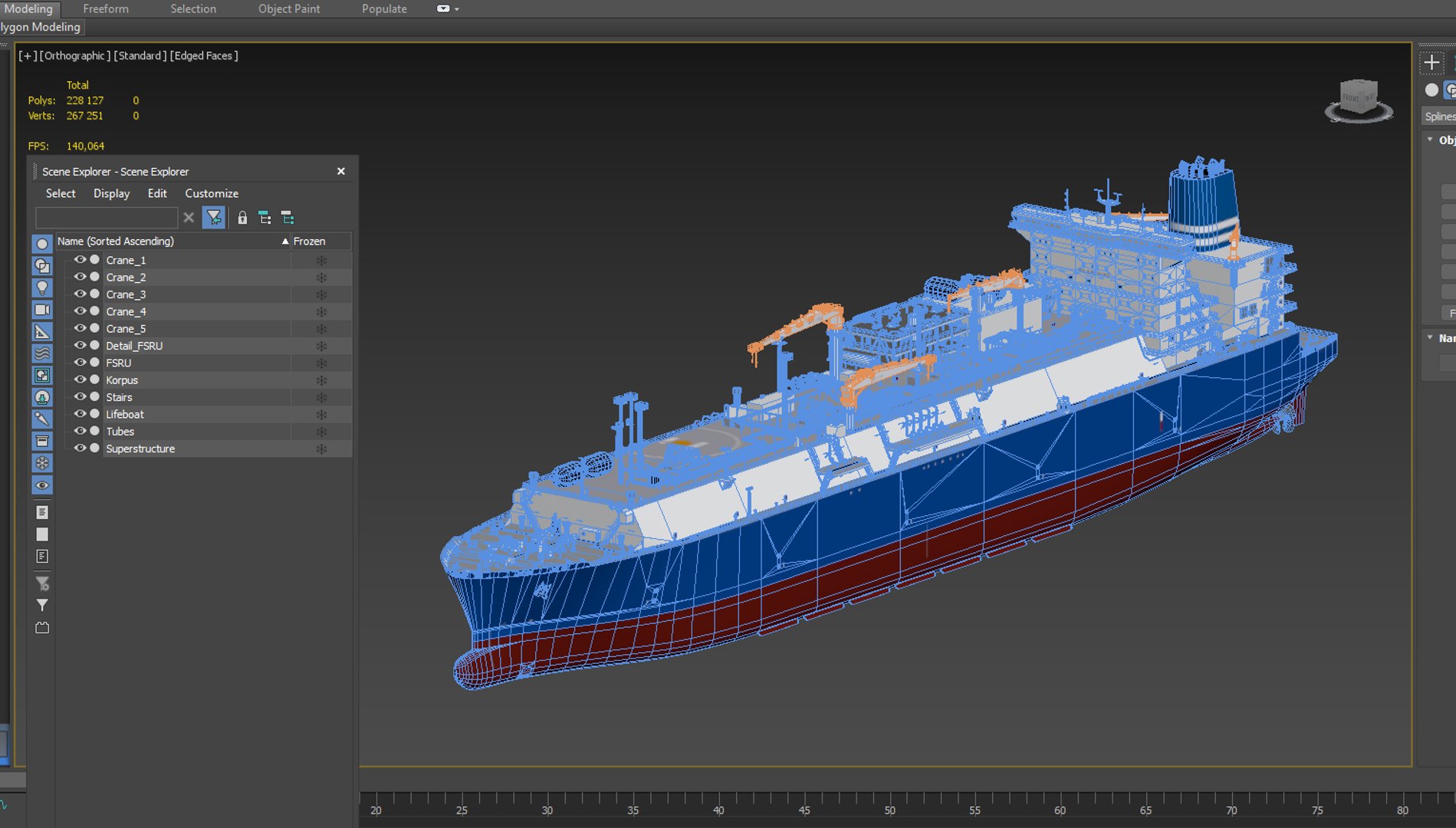 3D LNG terminal FSRU model - TurboSquid 2137277