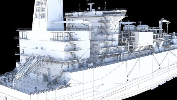 modelo 3d Terminal de GNL FSRU - TurboSquid 2137277