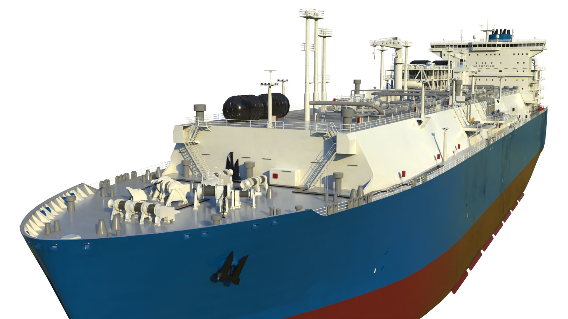 3D LNG terminal FSRU model - TurboSquid 2137277