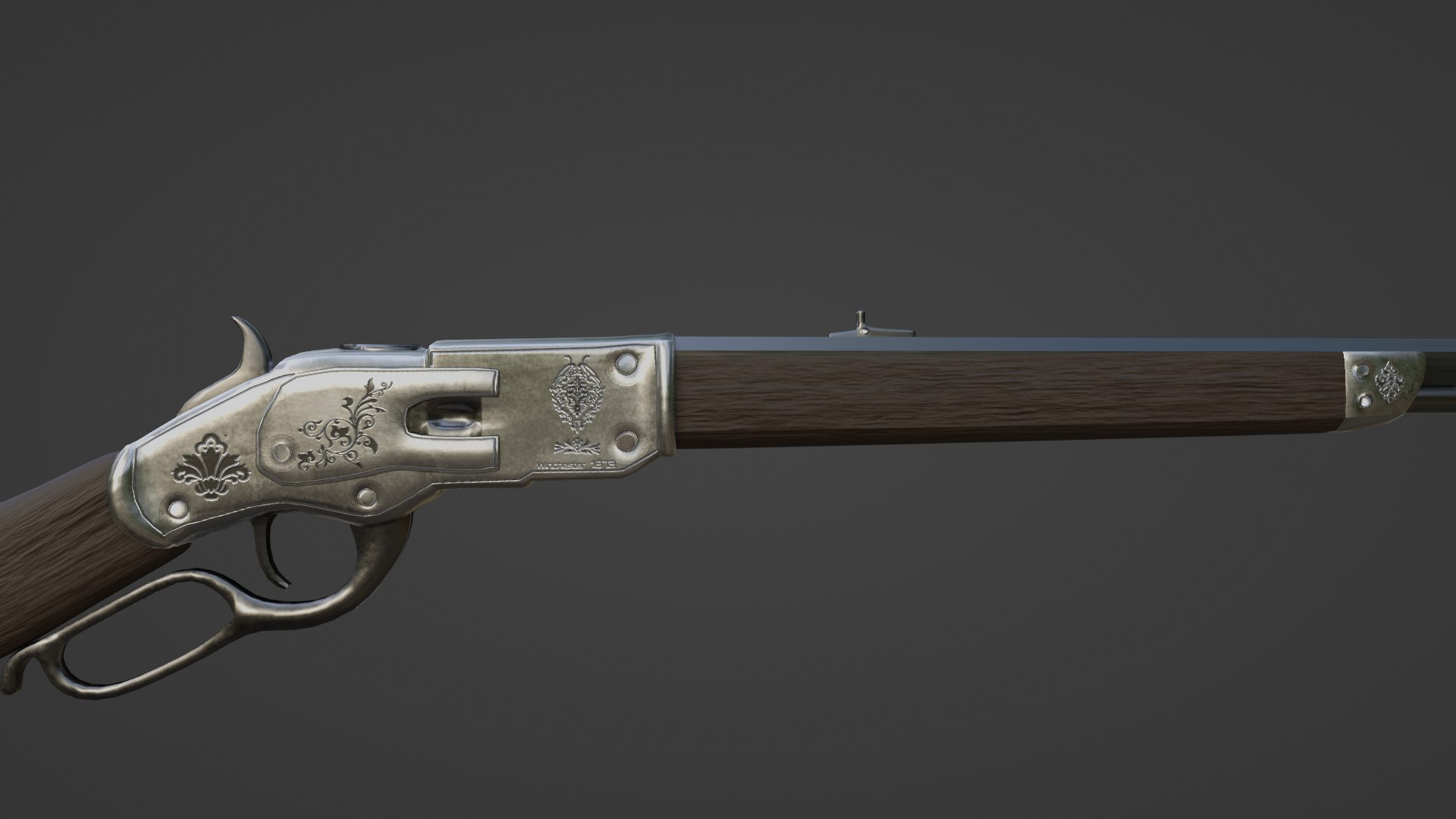 3D Model 1873 Winchester Rifle - TurboSquid 1963133