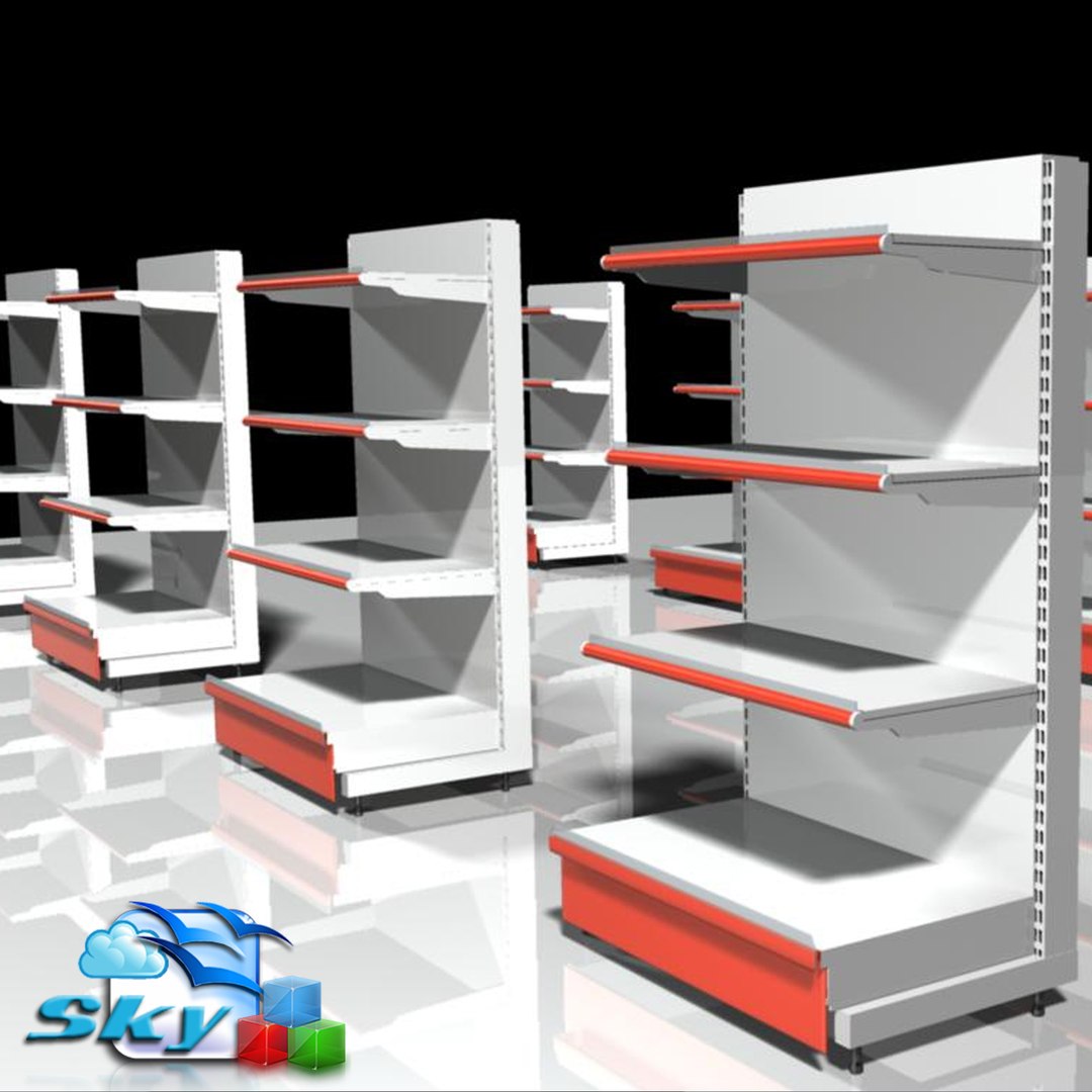 Product Caps End Racks 3d Model