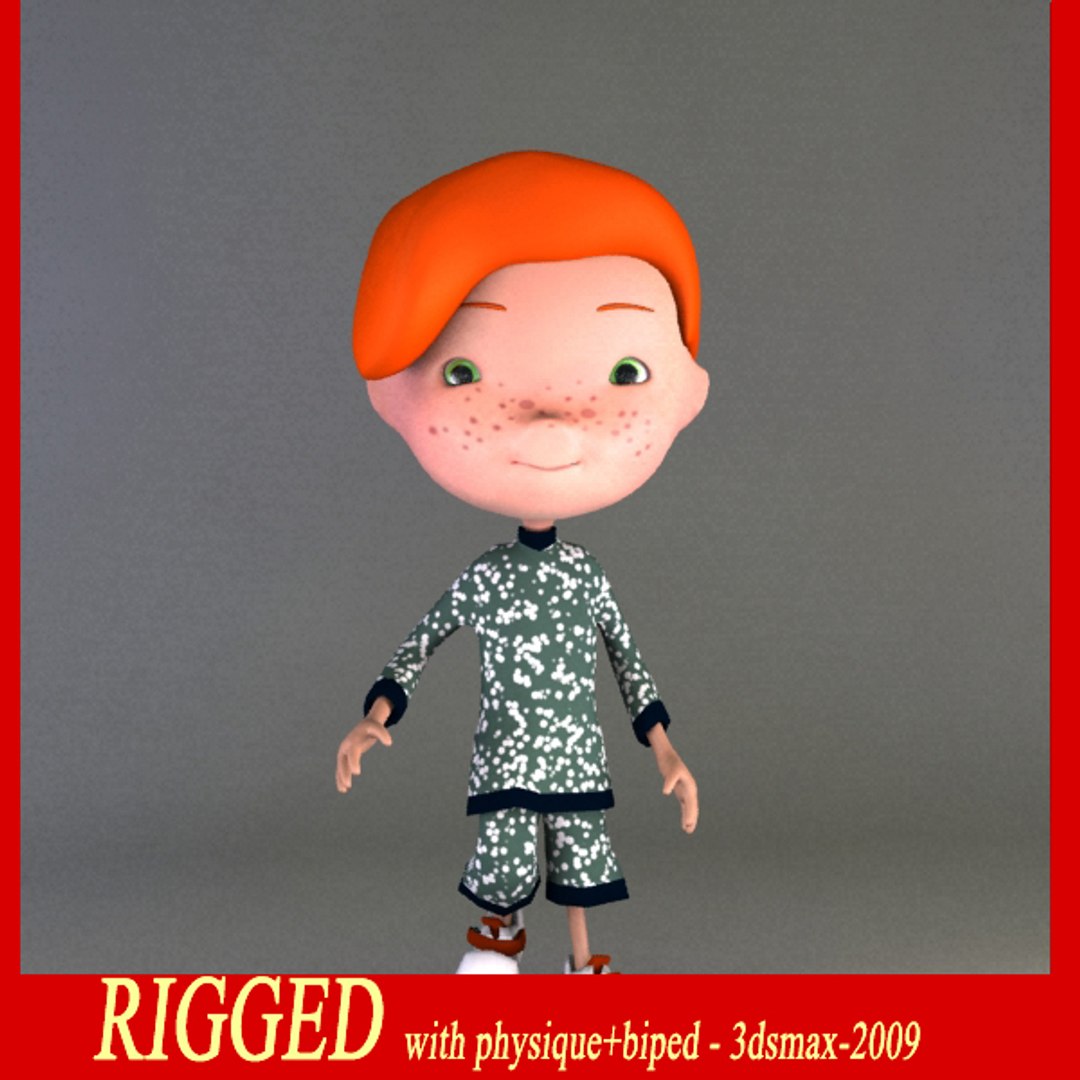 human kid child 3d model