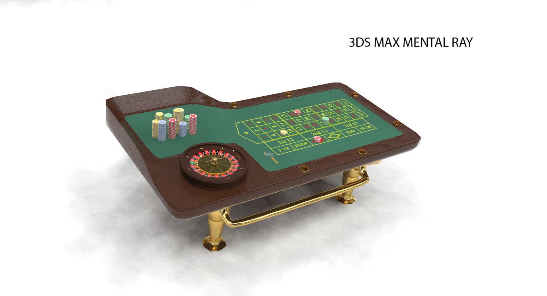 3d Model Roulette Table