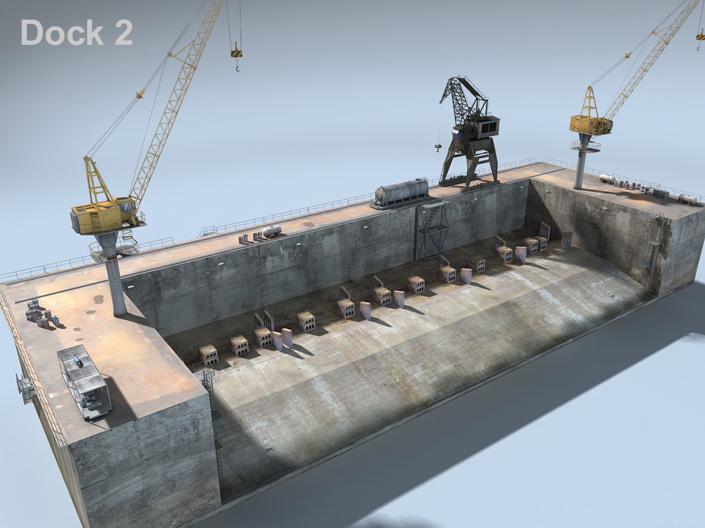 3D Dry Docks Model - TurboSquid 1378732