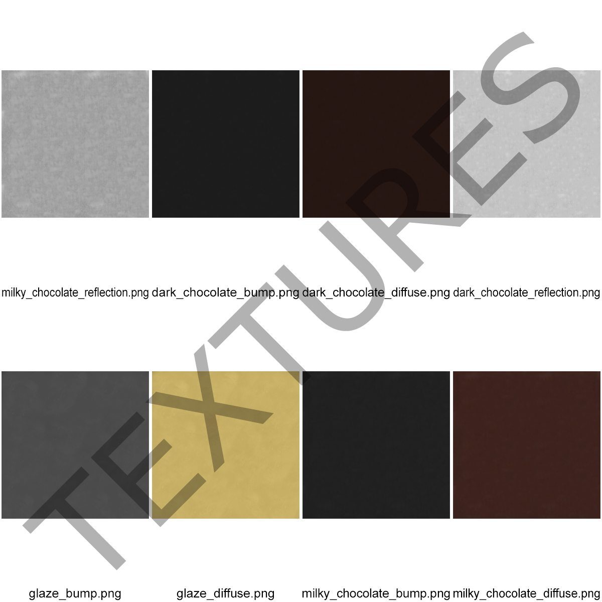 chocolate candy 2 3d model