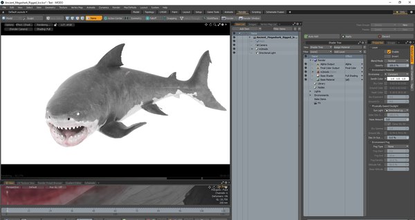 3D model Ancient Megashark Rigged for Modo - TurboSquid 1861949
