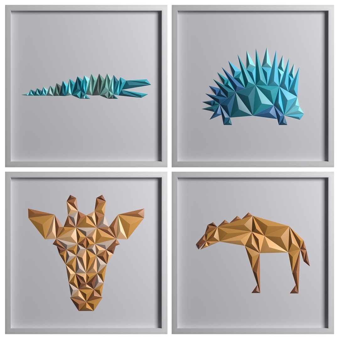 3D Paper Art Work Collection 03 Model - TurboSquid 2010722