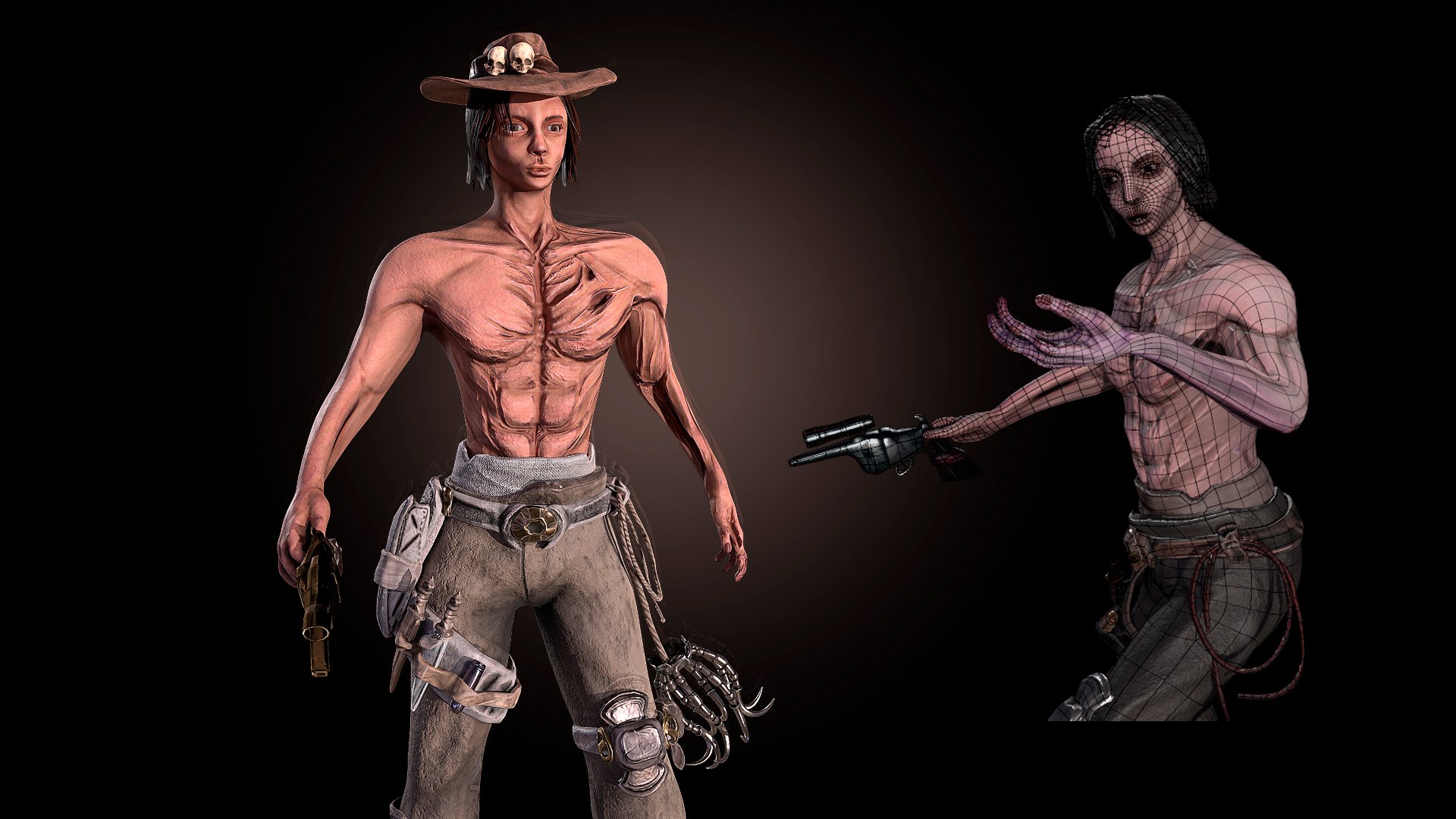 3D Undead Cowboy - TurboSquid 2387358