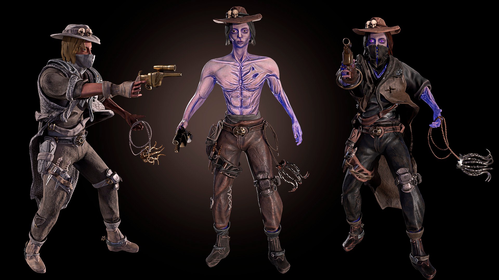3D Undead Cowboy - TurboSquid 2387358