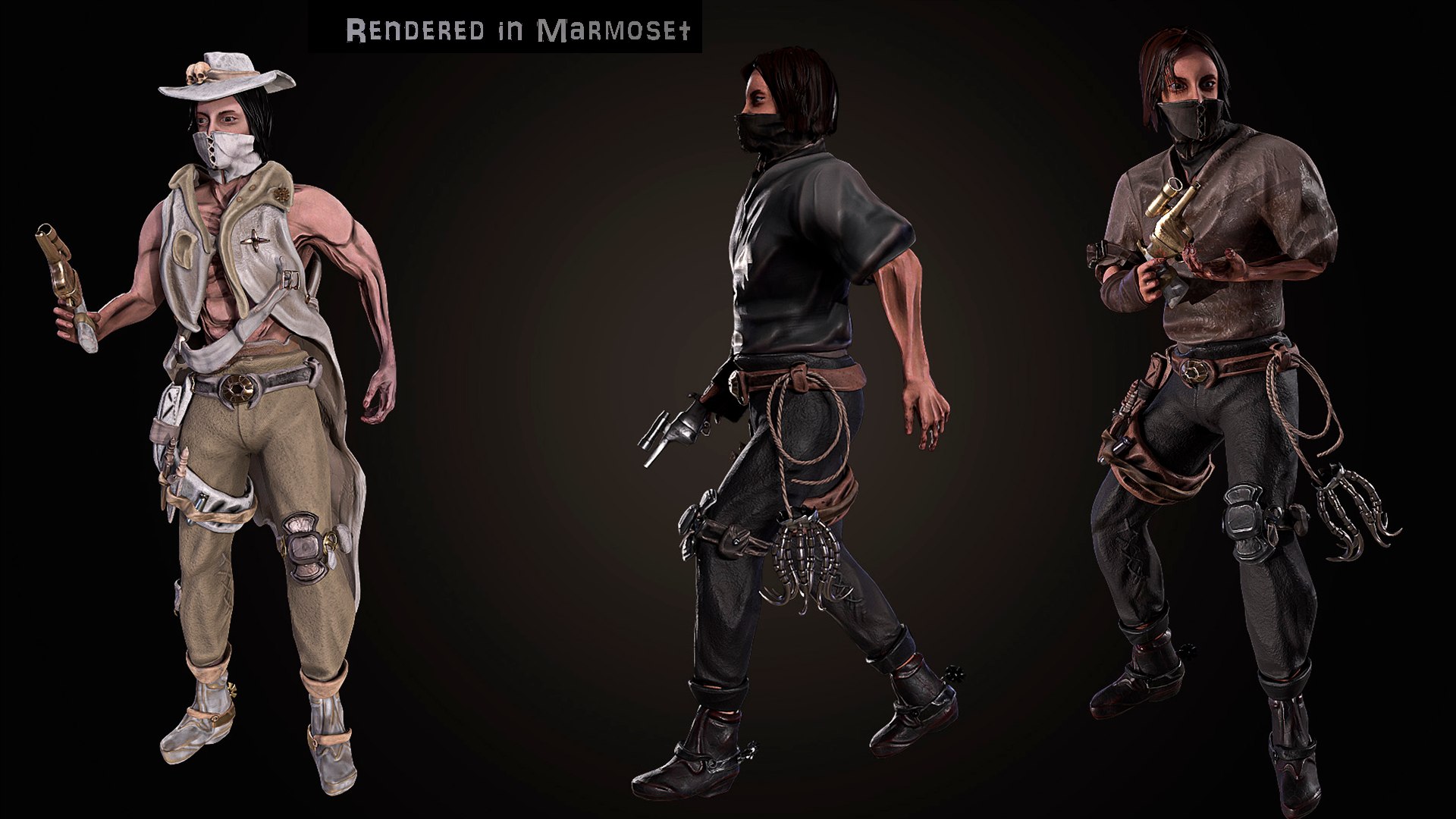 3D Undead Cowboy - TurboSquid 2387358