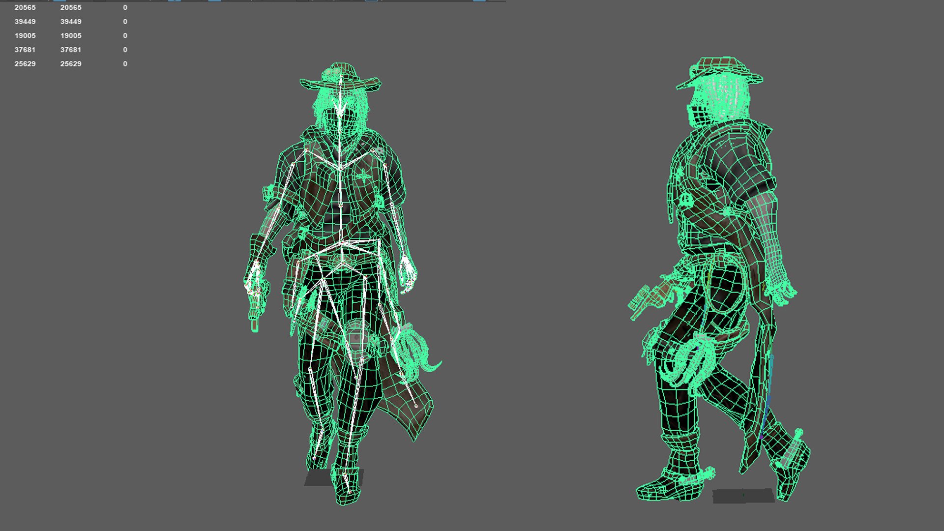 3D Undead Cowboy - TurboSquid 2387358