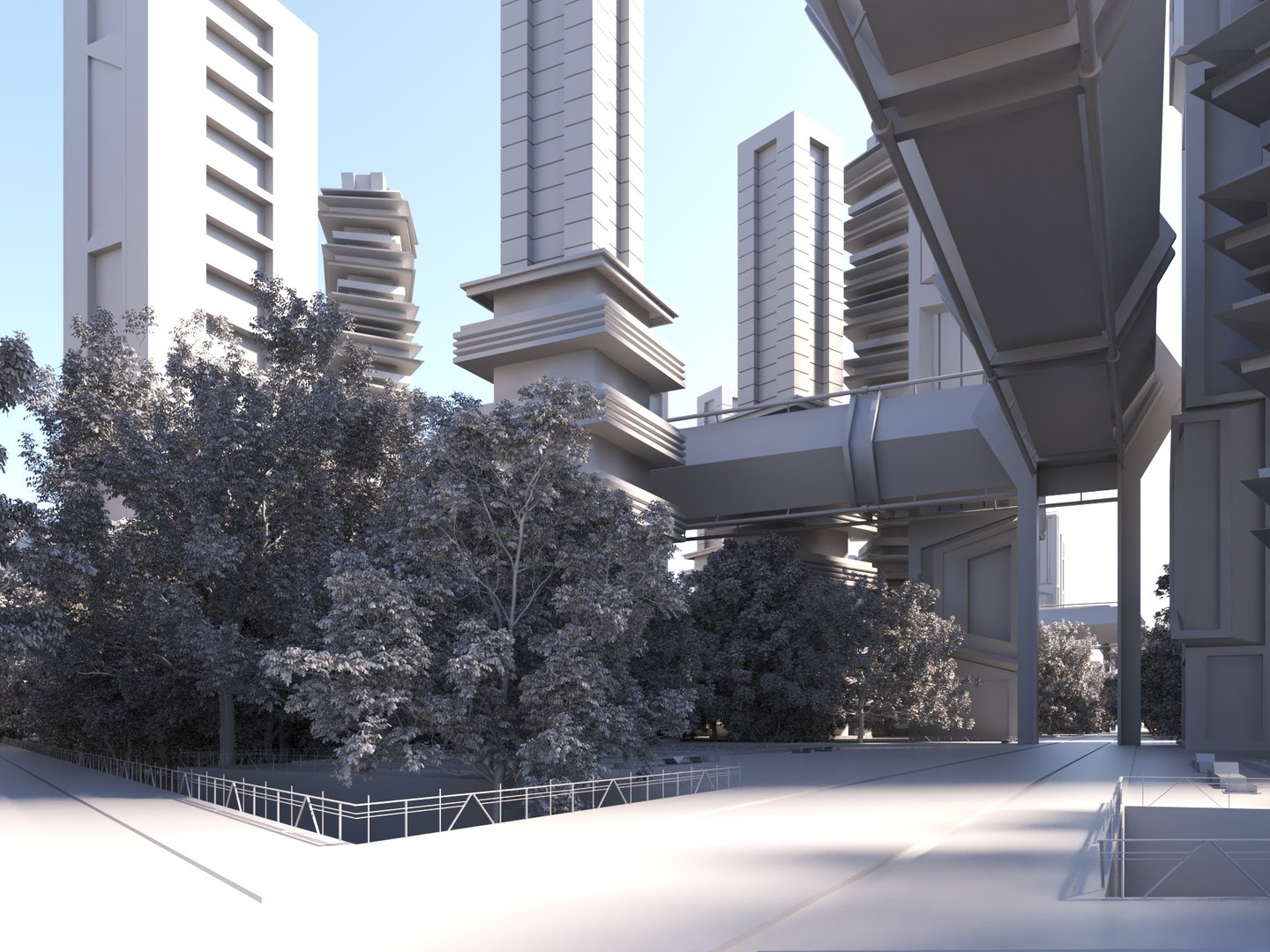 3D Futuristic City Model - TurboSquid 2082495