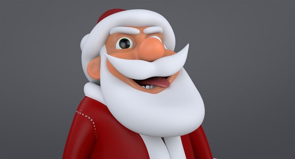 3D cartoon santa claus rigged model - TurboSquid 1418194