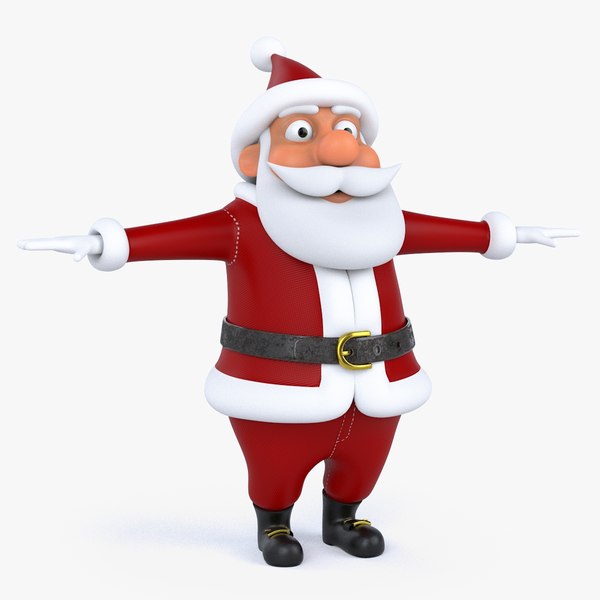 3D cartoon santa claus rigged model - TurboSquid 1418194