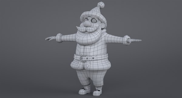 3D cartoon santa claus rigged model - TurboSquid 1418194