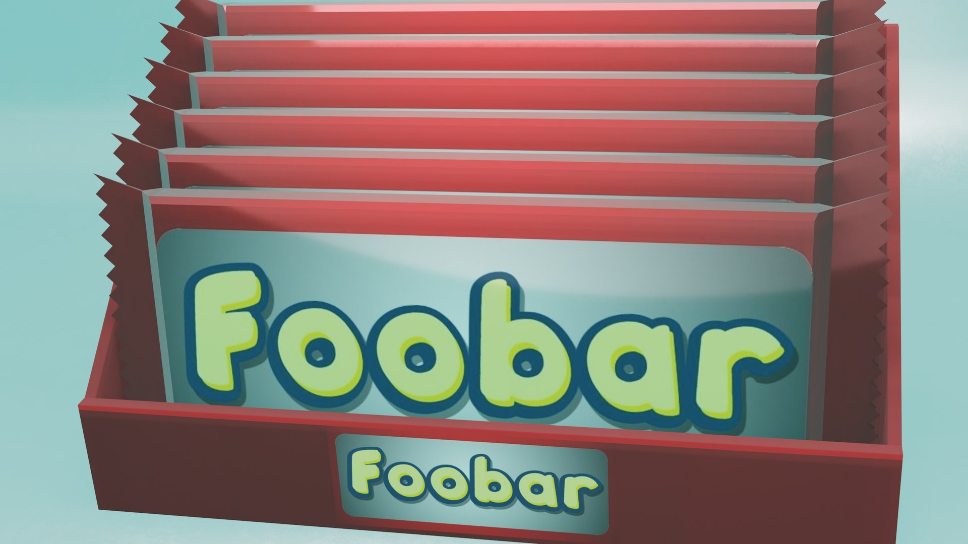 3D Chocolate Bar Foobar - TurboSquid 1941029
