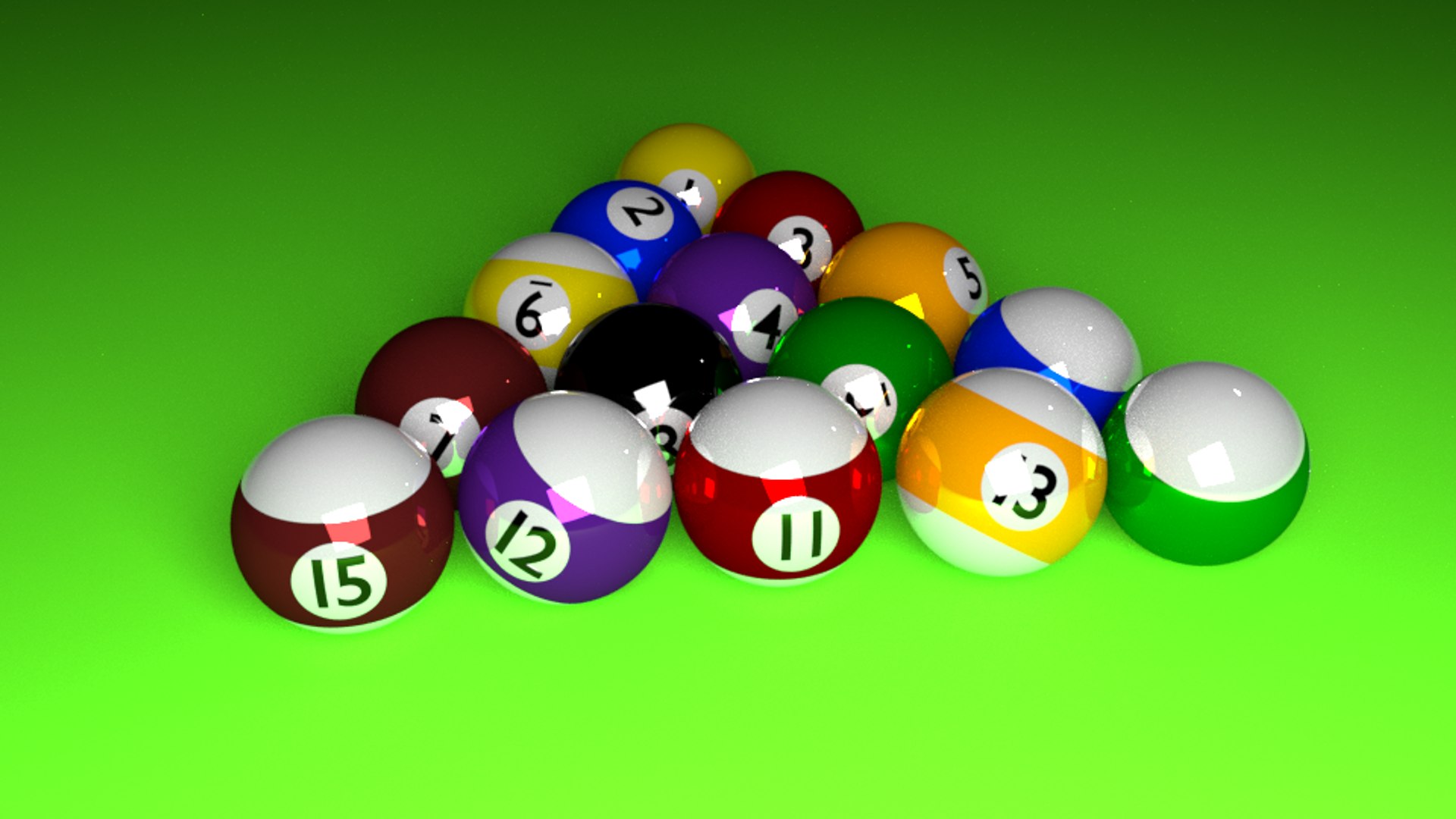 3D snooker ball set - TurboSquid 1408929