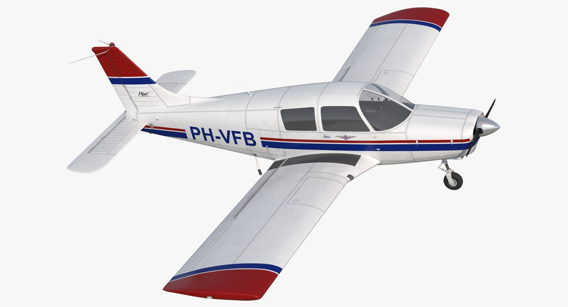 私人飞机Piper PA-28 Cherokee 3D模型3D模型 - TurboSquid 1167465