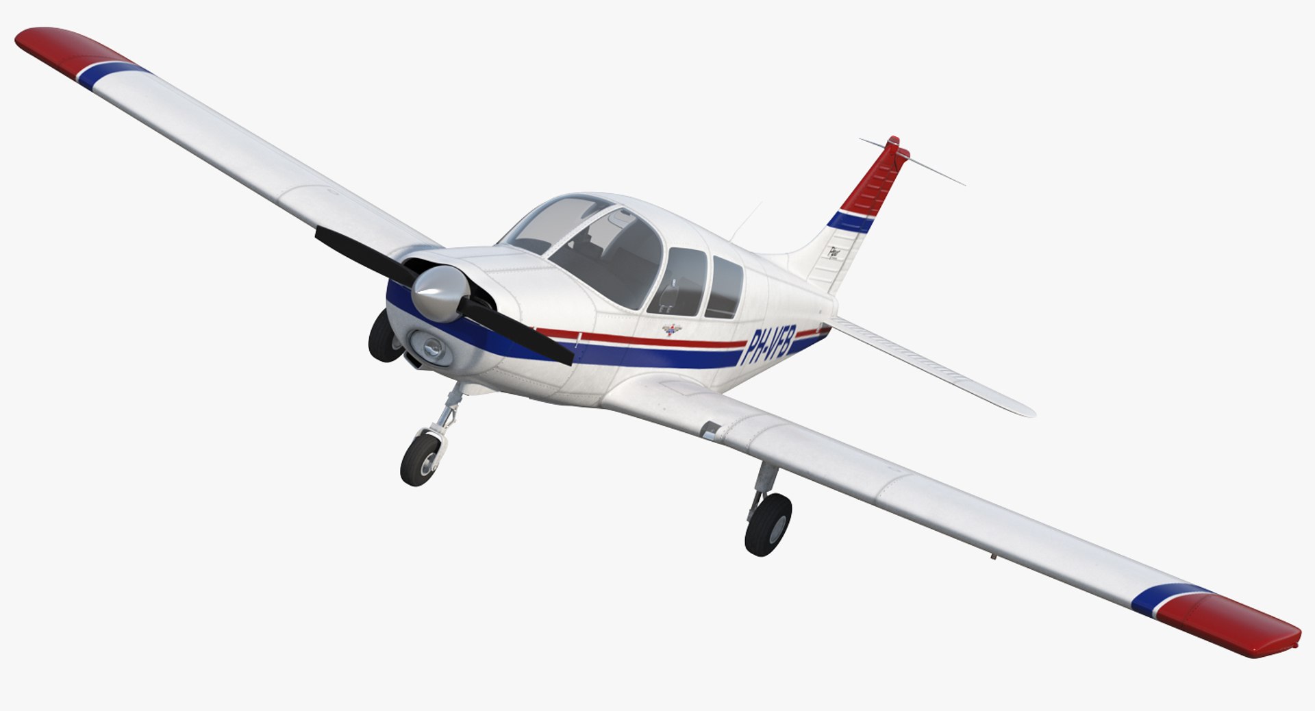 3D Model Private Aircraft Piper Pa-28 - TurboSquid 1167465