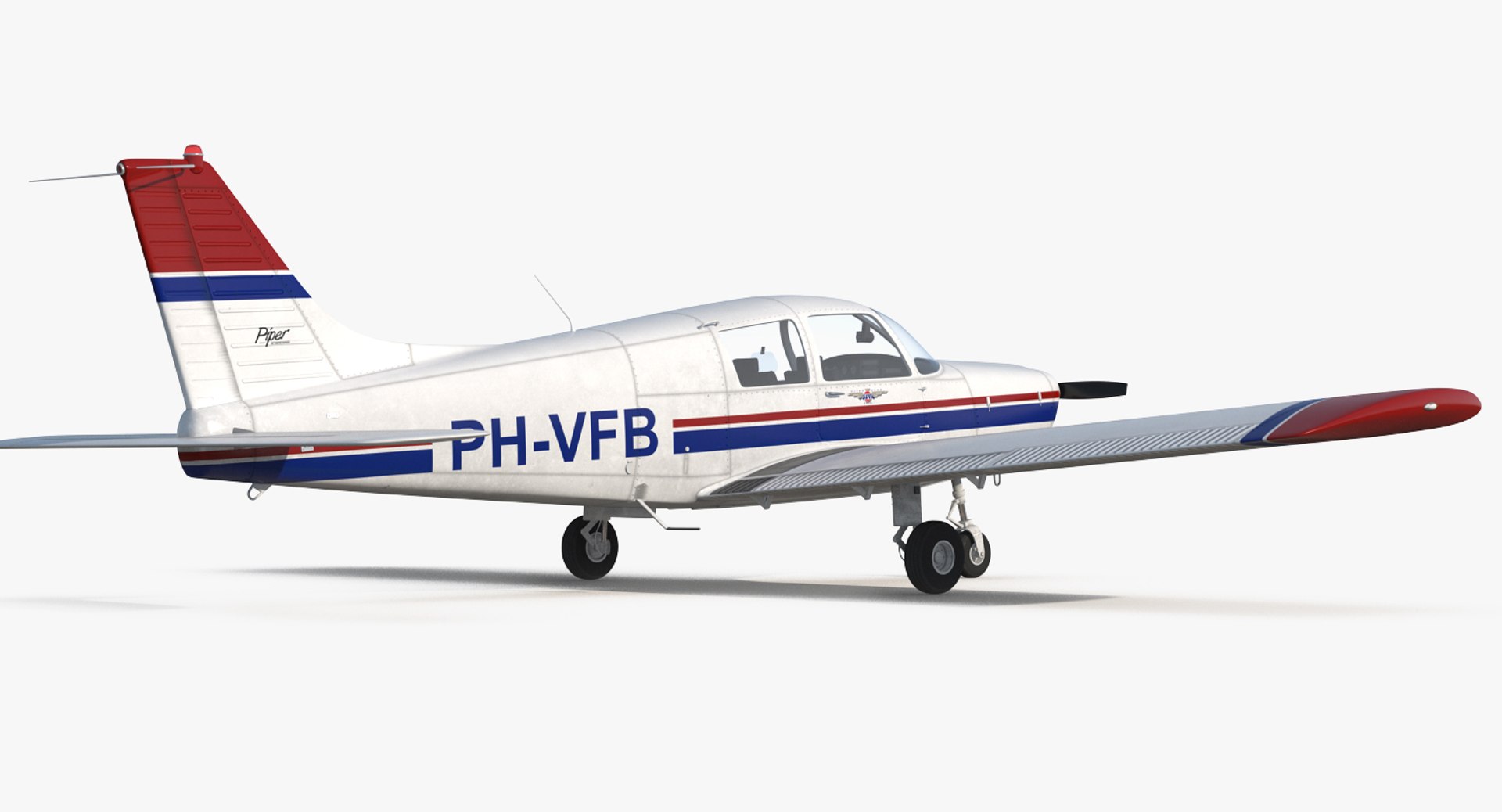 3D Model Private Aircraft Piper Pa-28 - TurboSquid 1167465