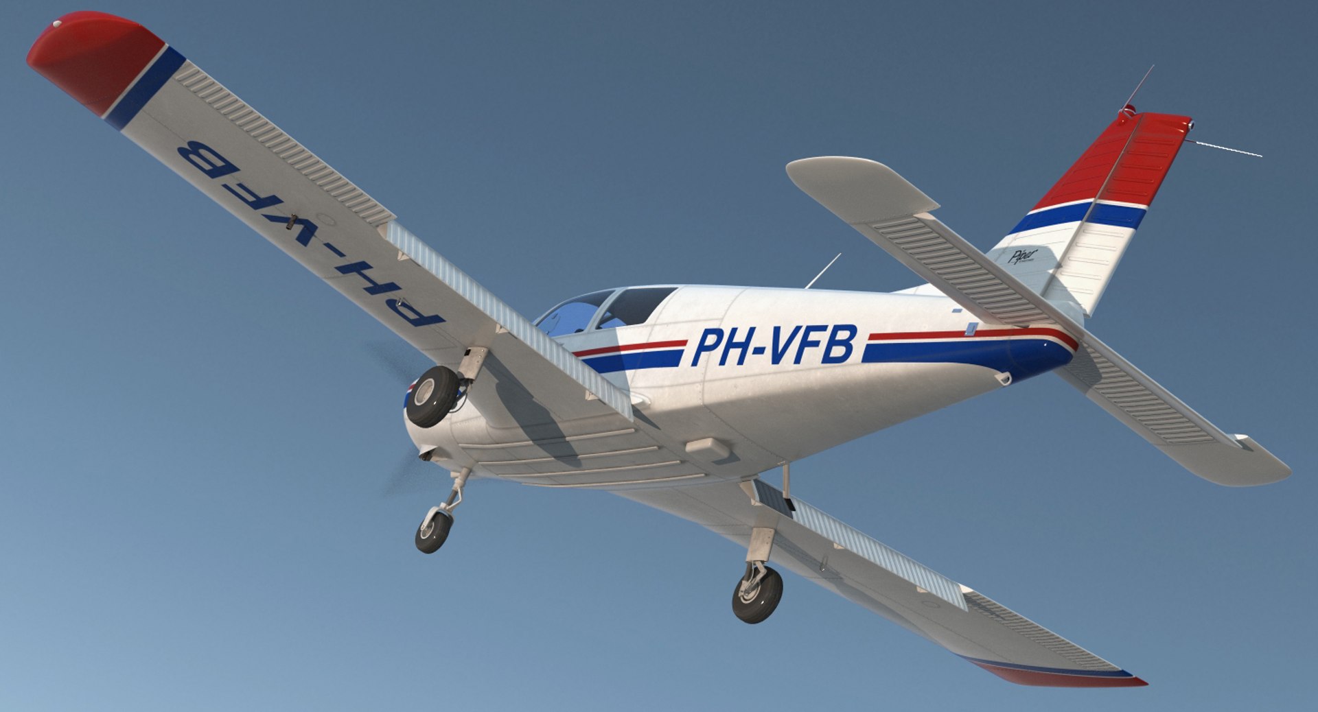 3D Model Private Aircraft Piper Pa-28 - TurboSquid 1167465