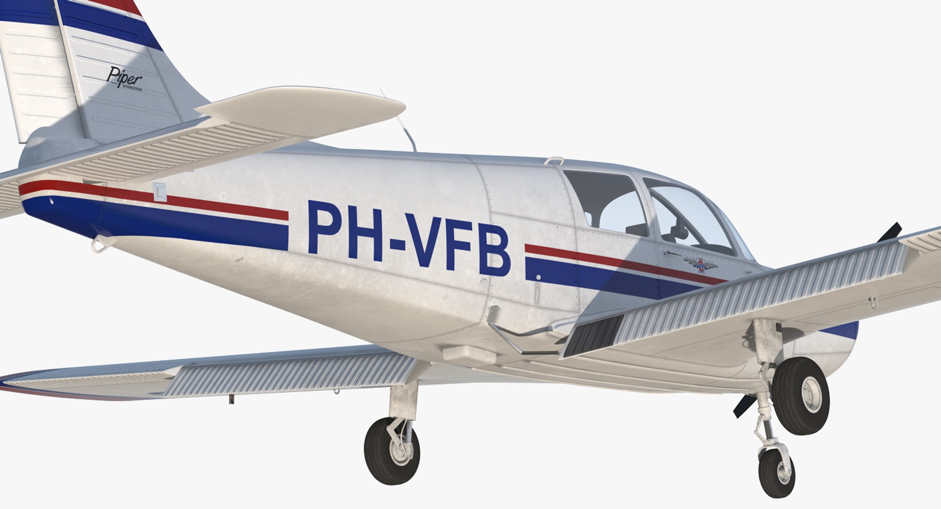 3D Model Private Aircraft Piper Pa-28 - TurboSquid 1167465