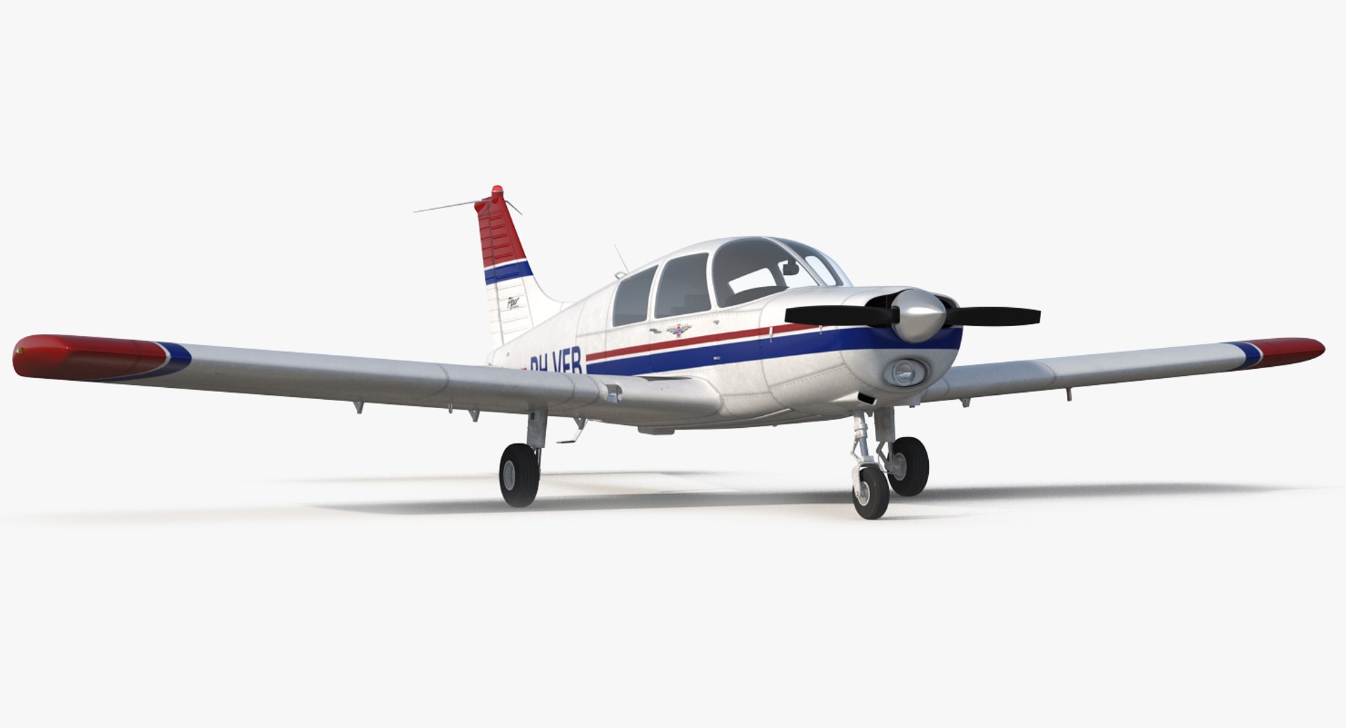 3D Model Private Aircraft Piper Pa-28 - TurboSquid 1167465