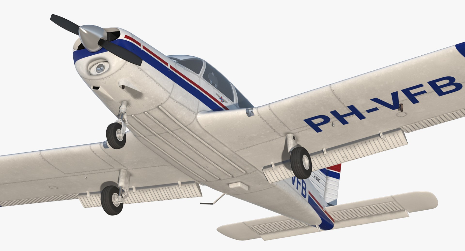 3D Model Private Aircraft Piper Pa-28 - TurboSquid 1167465
