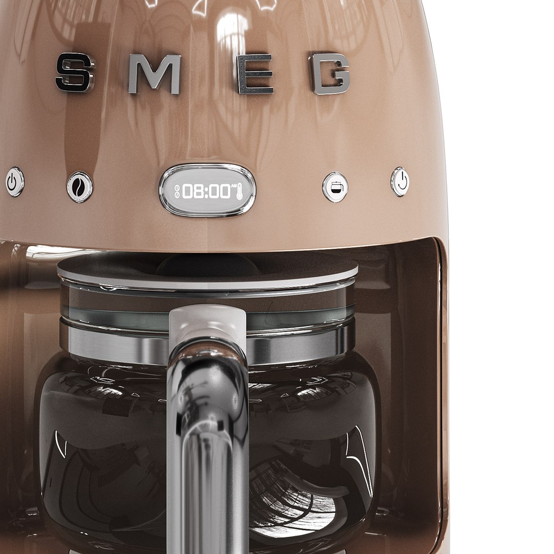 SMEG Drip Coffee Machine 3D Model - TurboSquid 2320646
