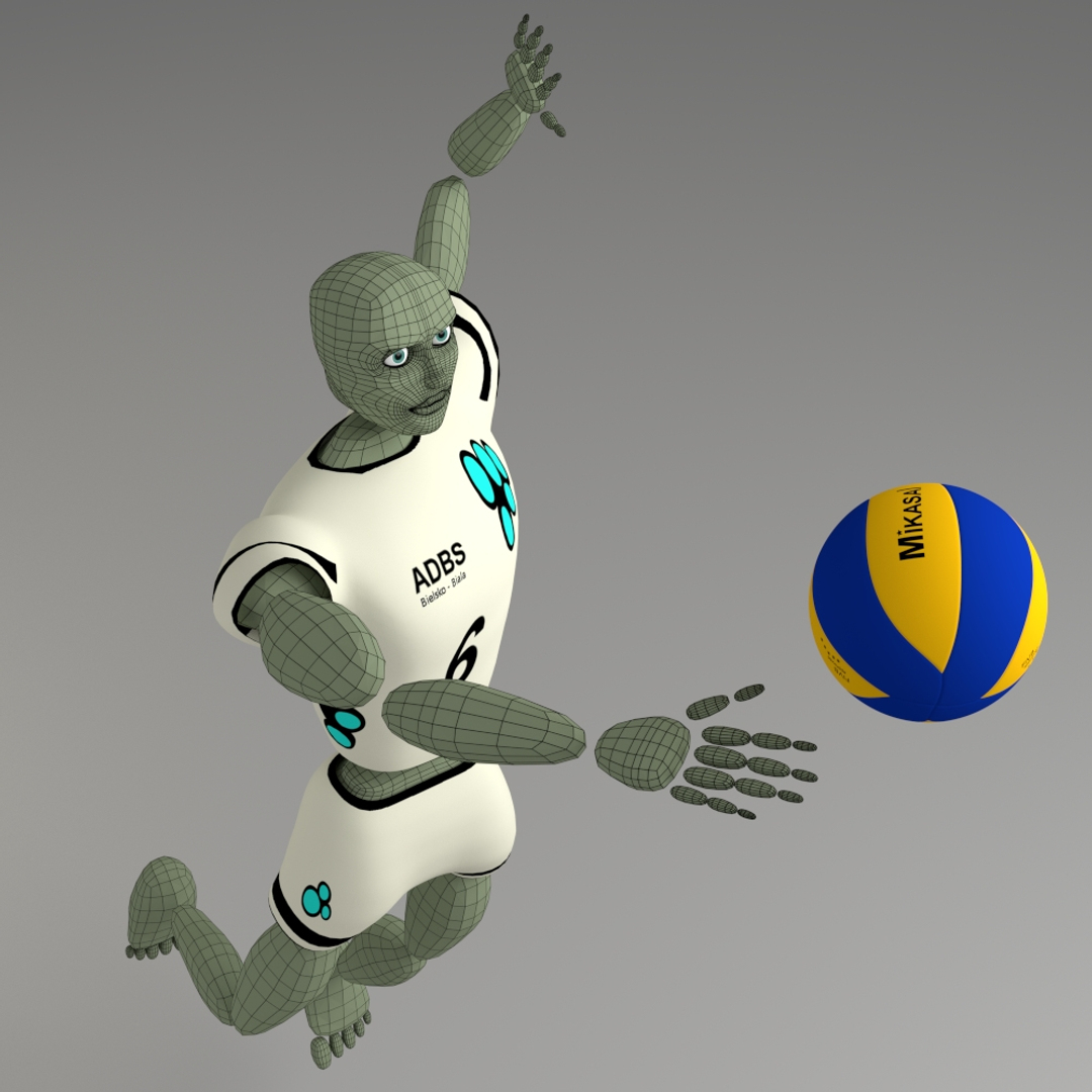 free abstract humanoid ballerkin sport 3d model