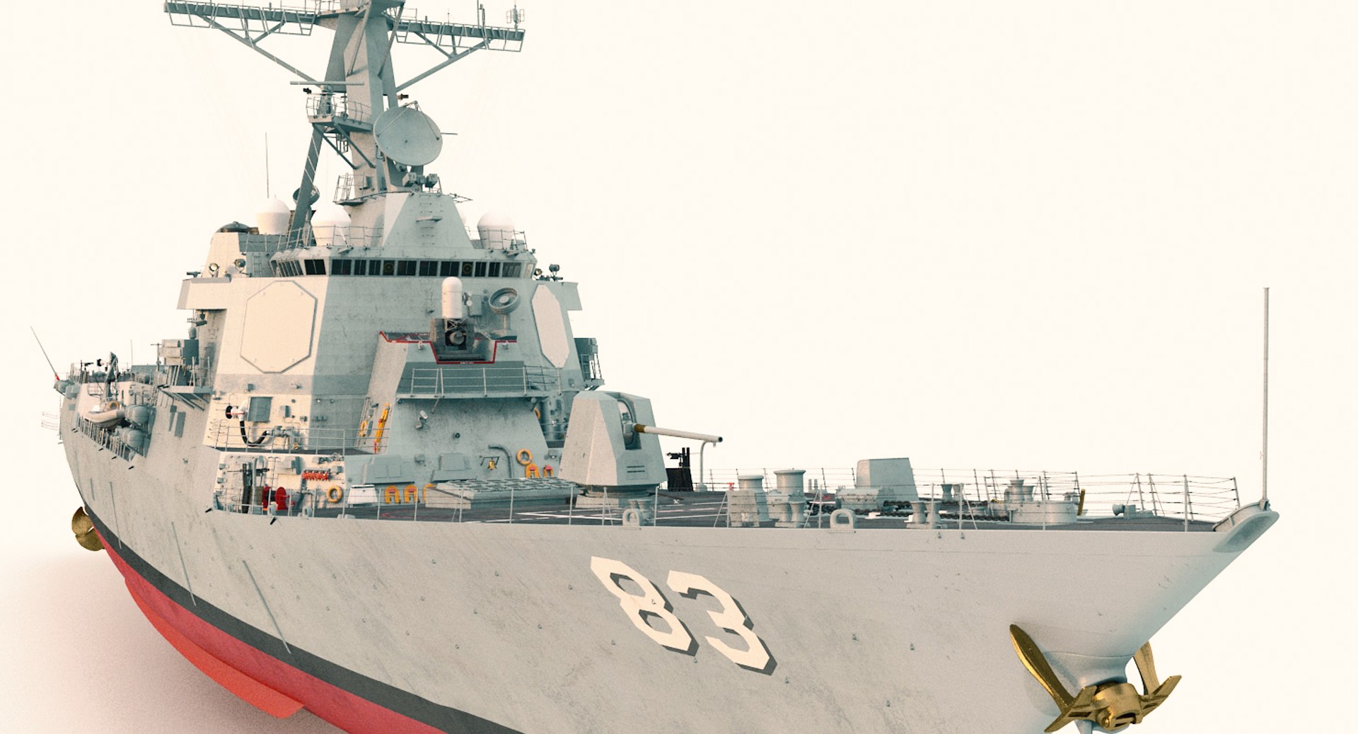 3D uss howard ddg model - TurboSquid 1380127