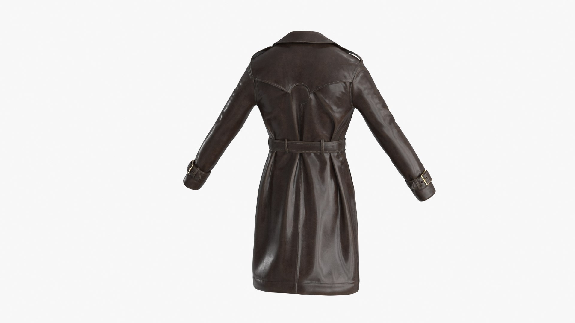 3D Leather Coat Model - TurboSquid 2319963