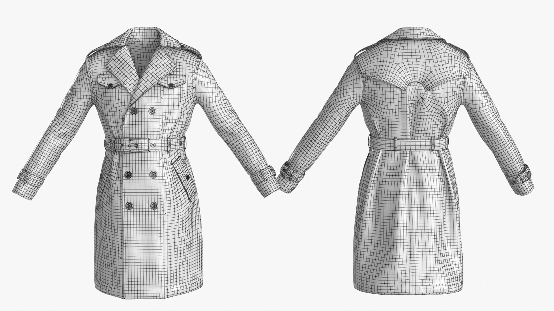3D Leather Coat Model - TurboSquid 2319963