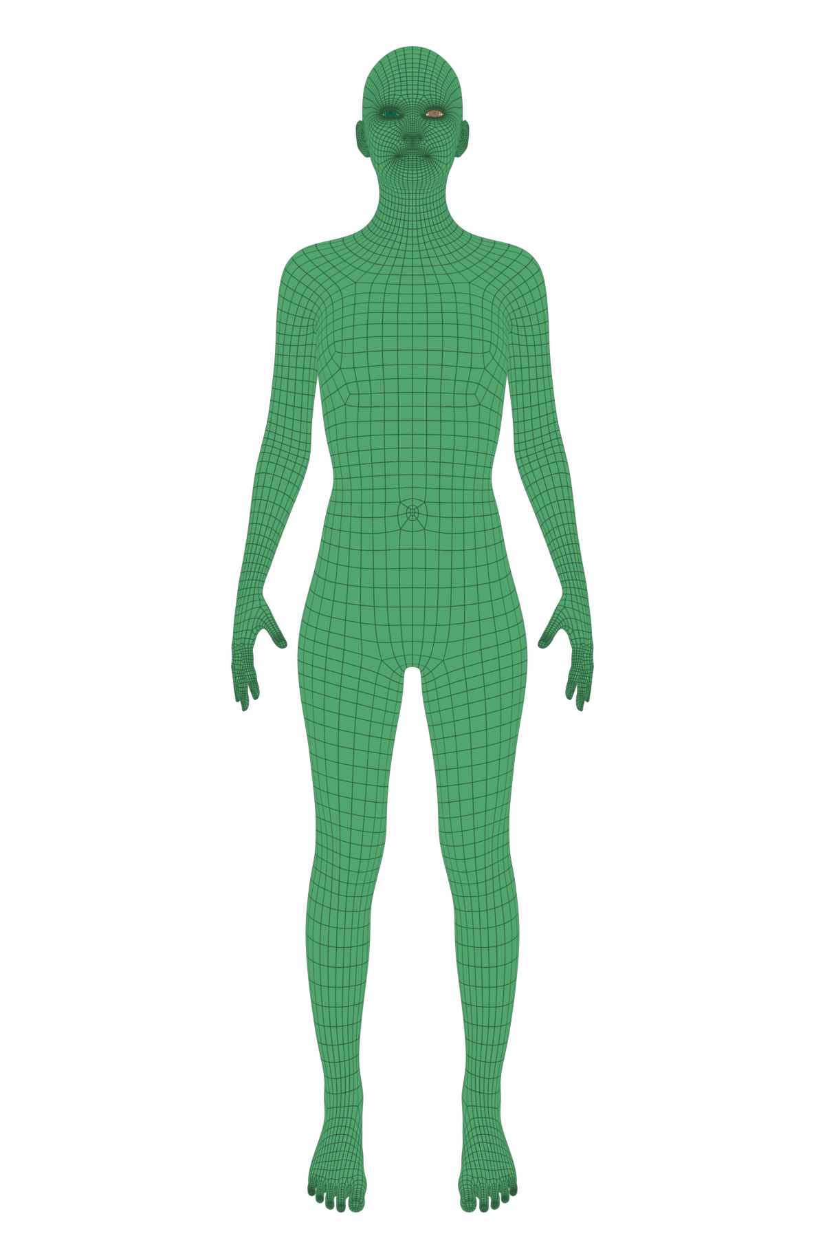 3d girl female human model