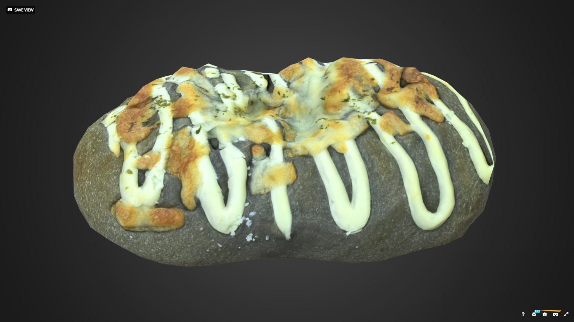 3D Game Ready Squid Ink Bread Model - TurboSquid 2014629